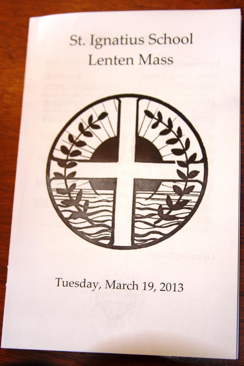 First Grade Mass - St. Ignatius Parish School