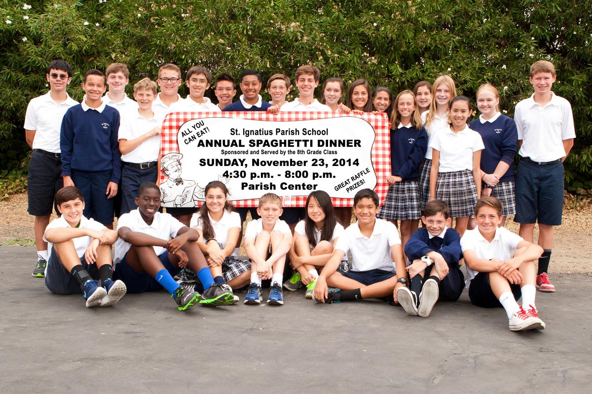 8th Grade Spaghetti Dinner - St. Ignatius Parish School